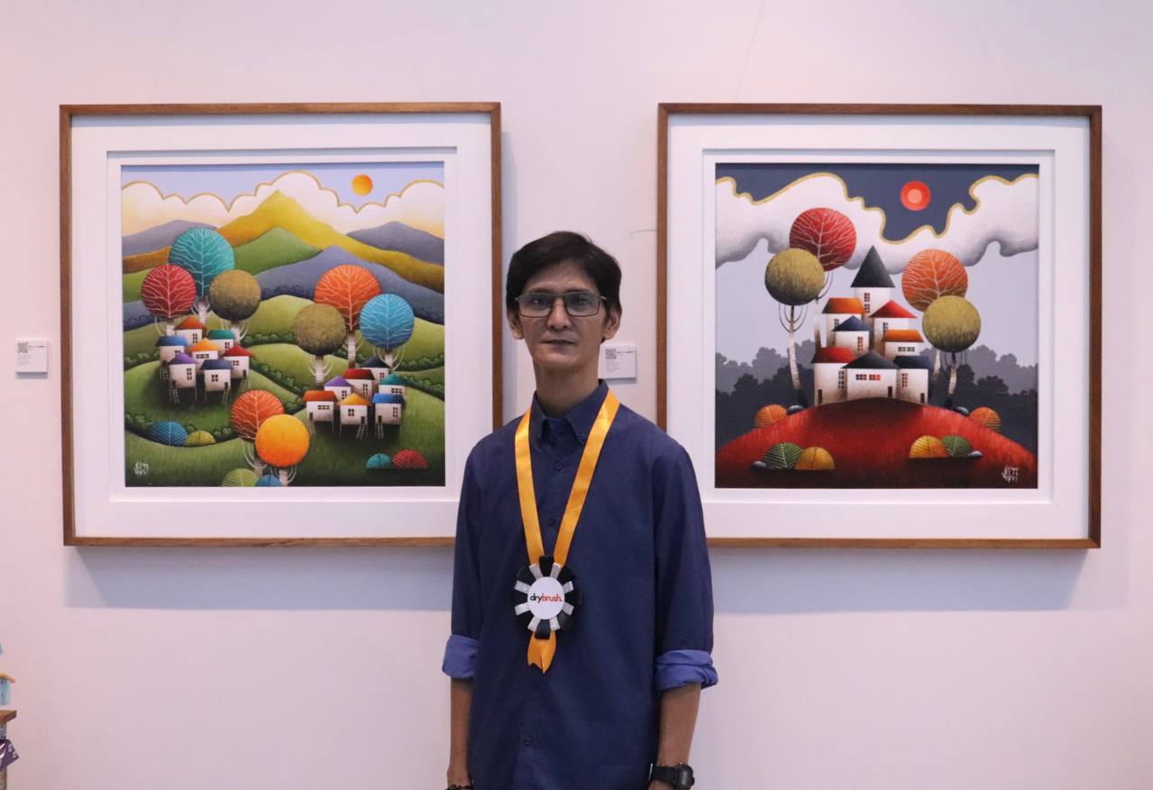 Jhune Lobo - River Blue - drybrush Gallery - Philippine Art